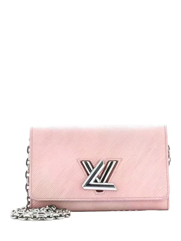 LOUIS VUITTON Twist Chain Wallet Epi Leather Crossbody Bag - Pink