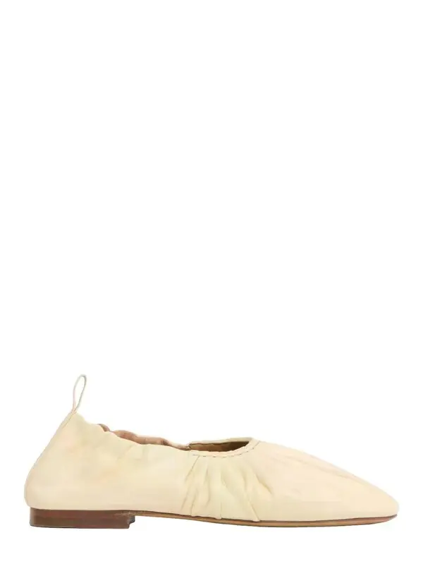 MANSUR GAVRIEL Ruched Ballerina Flat - Neutrals