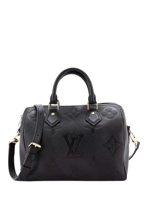 LOUIS VUITTON Speedy Bandouliere 25 Satchel - Black
