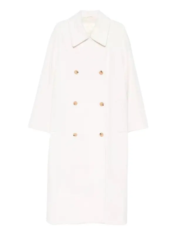 TOTEME Double-breasted Wool Coat - Neutrals