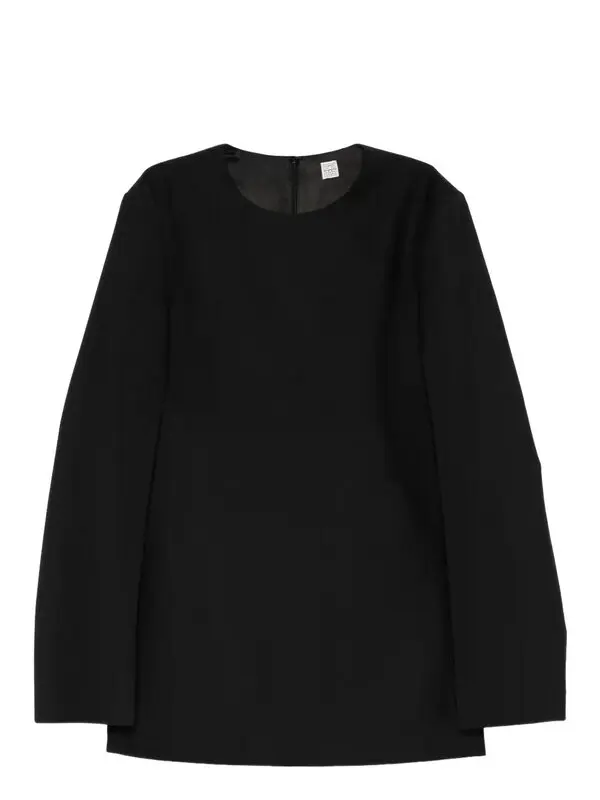 TOTEME Round-neck Blouse - Black
