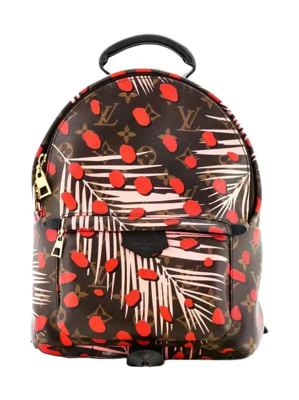 LOUIS VUITTON Palm Springs Monogram Jungle Dots Pm Backpack - Brown