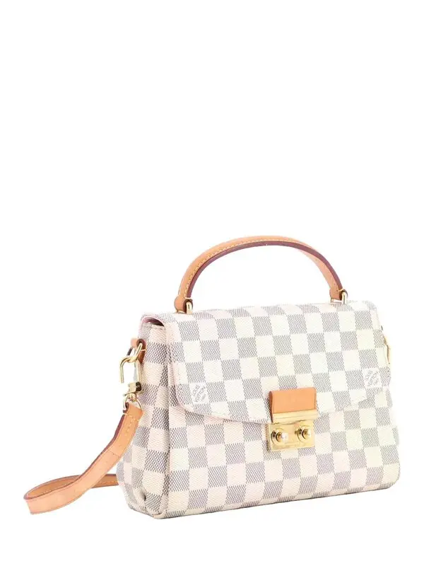 LOUIS VUITTON Croisette Damier Crossbody Bag - White
