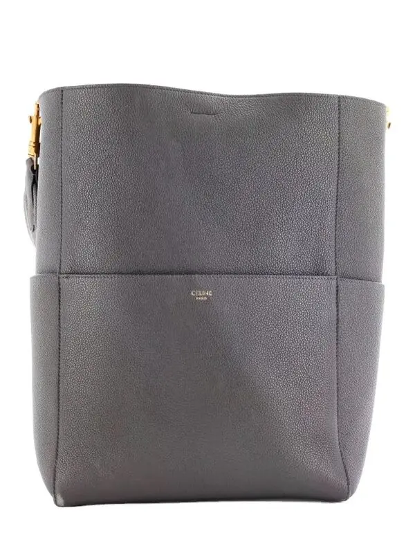 Celine Sangle Seau Large Shoulder Bag - Grey