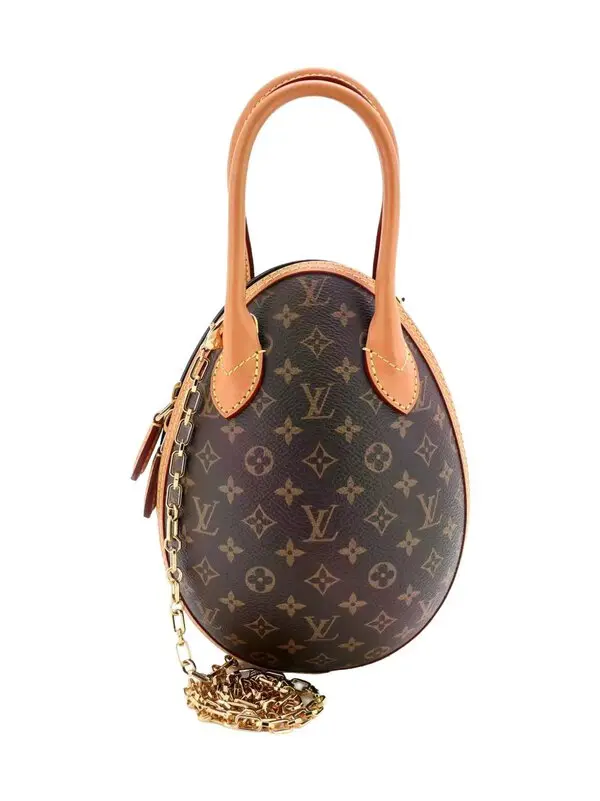 LOUIS VUITTON Egg Bag Monogram Canvas And Leather Crossbody - Black