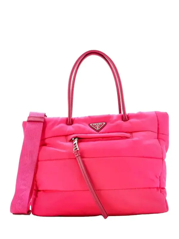 Prada Tessuto Small Satchel - Pink