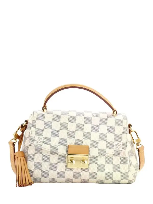 LOUIS VUITTON Croisette Handbag Damier - White