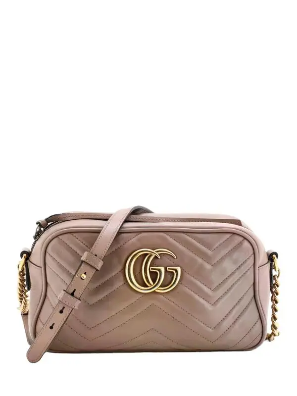 Gucci Gg Marmont Matelasse Leather Small Crossbody Bag - Neutrals