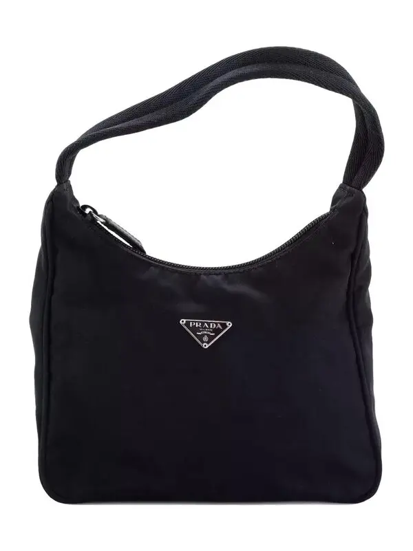 Prada Tessuto Mini Hobo Bag - Black