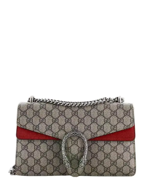 Gucci Dionysus Small Shoulder Bag Gg Coated Canvas - Brown