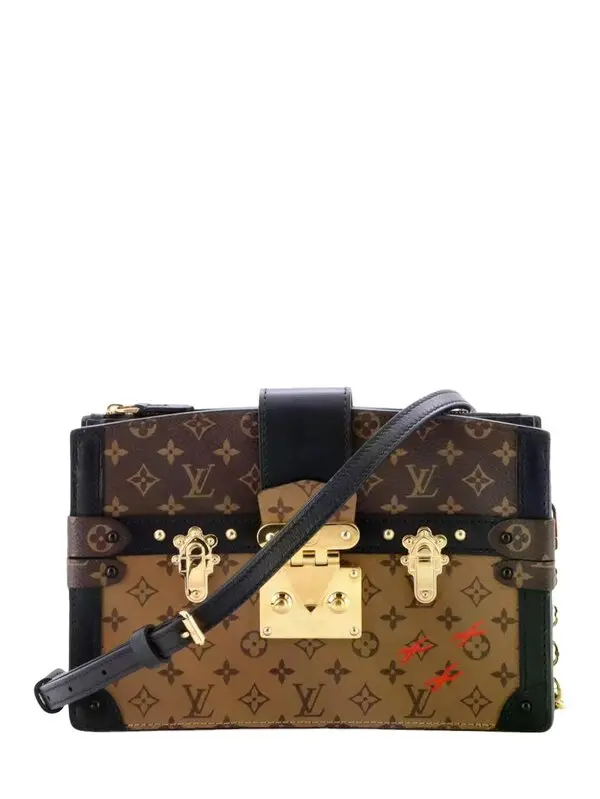 LOUIS VUITTON Trunk Reverse Monogram Canvas Clutch - Brown