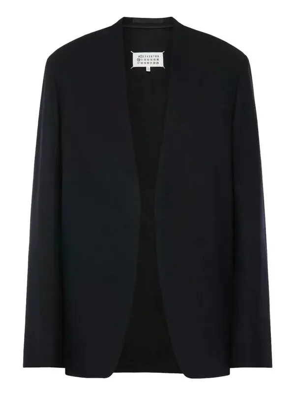 MAISON MARGIELA Four-stitch Open-front Blazer - Black