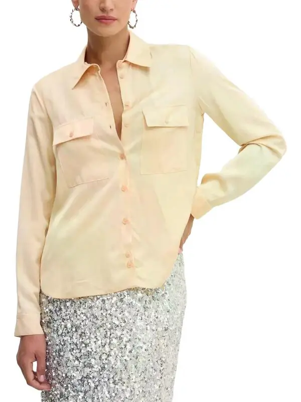 Patrizia Pepe Buttoned Pocket Shirt - Yellow