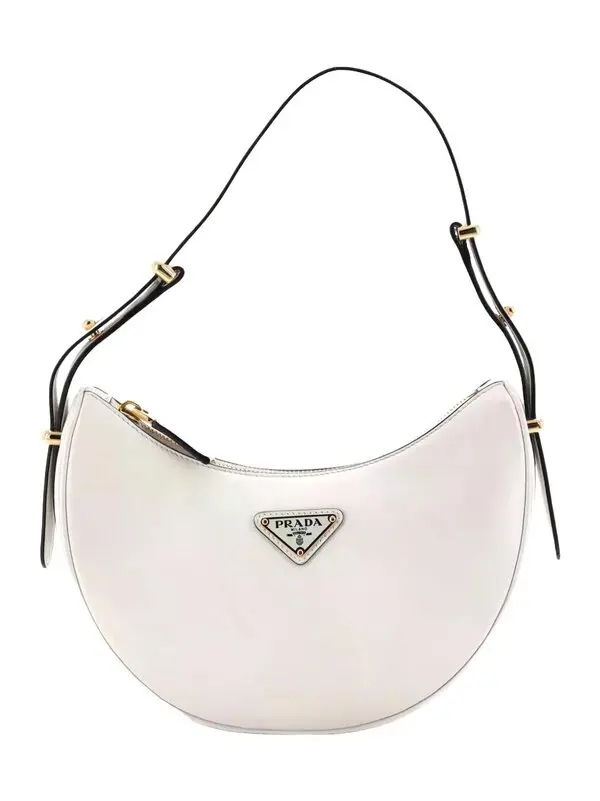 Prada Half Moon Small Hobo Bag - White