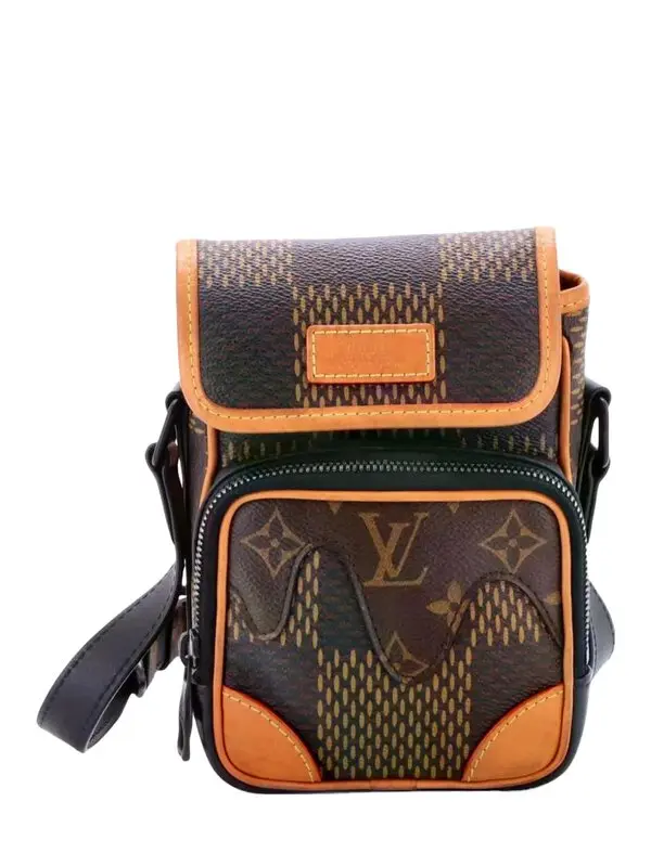 LOUIS VUITTON Nigo Amazone Messenger Nano Crossbody Bag Limited Edition Giant Damier And Monogram Canvas - Brown
