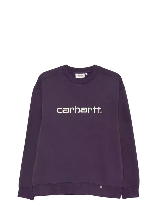Carhartt Work In Progress Embroidered Logo Sweatshirt - Purple