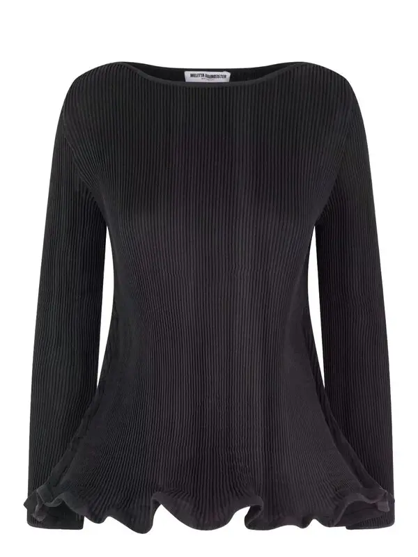 MELITTA BAUMEISTER Pleated Blouse - Black