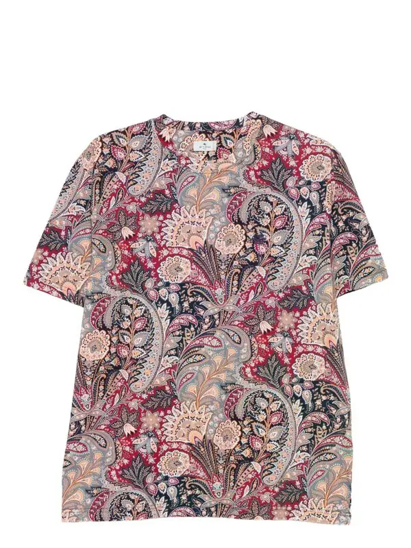 Etro Paisley-print T-shirt - Red