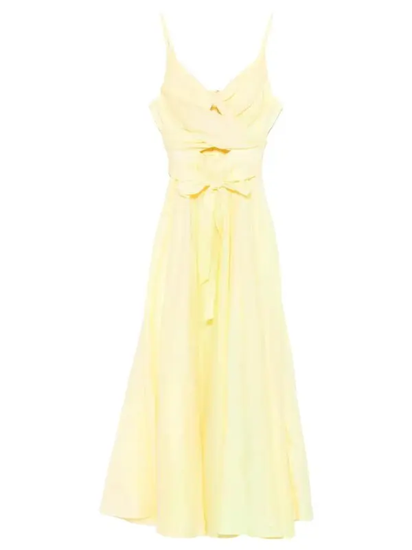 Zimmermann Tie-waist Midi Dress - Yellow
