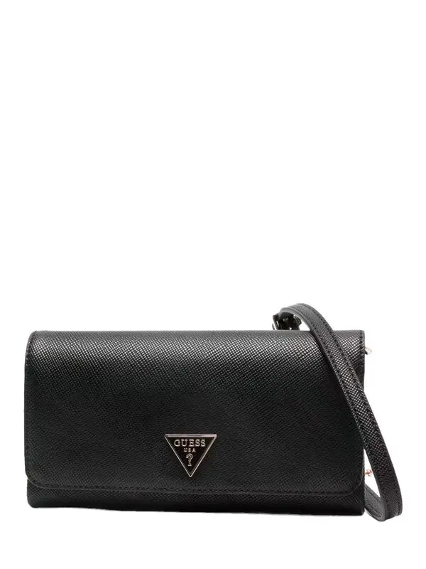 Guess Logo-plaque Clutch - Black