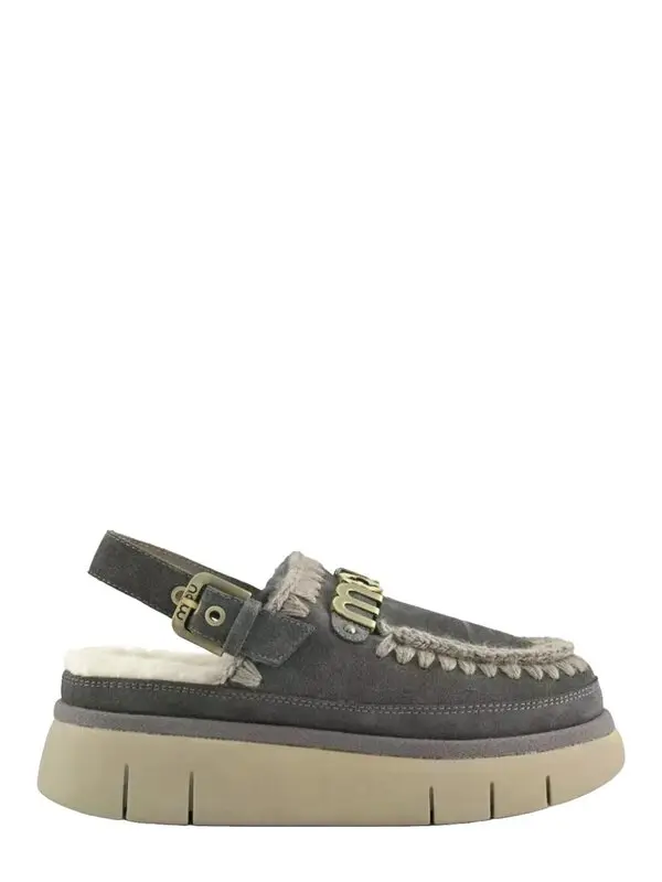 Mou Bounce Clog With Back Strap - Grey