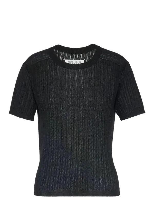 MAISON MARGIELA Crewneck Short-sleeve Shirt - Black