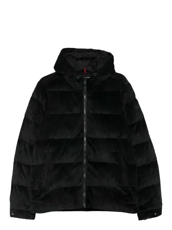 MC2 SAINT BARTH Maier Hooded Corduroy Padded Jacket - Black