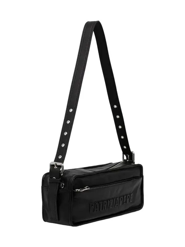 Patrizia Pepe Logo-detail Cross Body Bag - Black