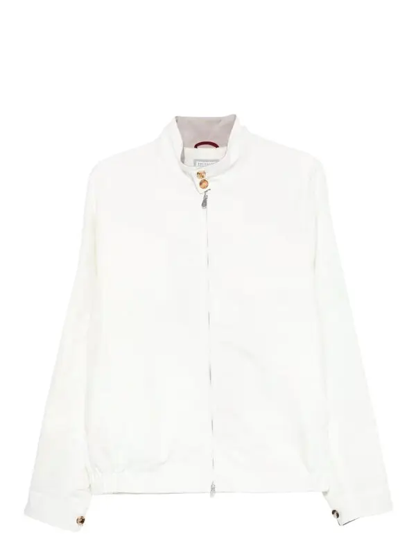 Brunello Cucinelli Storm-flap Jacket - White