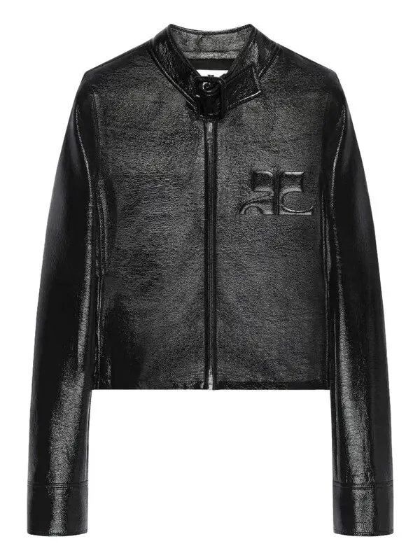 COURREGES Logo-embossed Jacket - Black