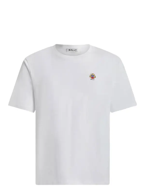 Bally Crest Cotton T-shirt - White