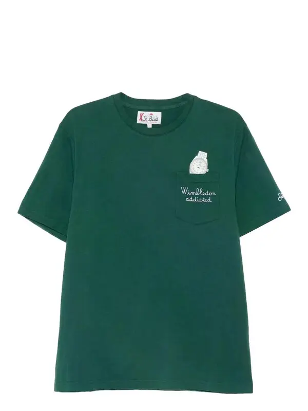 MC2 SAINT BARTH Connor Embroidered T-shirt - Green