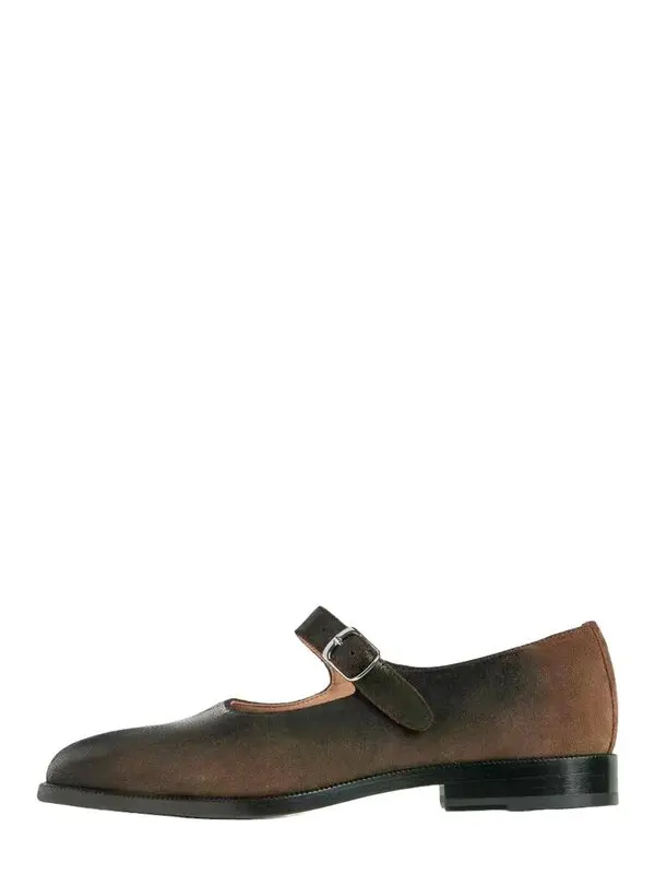 MAISON MARGIELA Split-toe Buckle Tabi Mary Jane - Brown