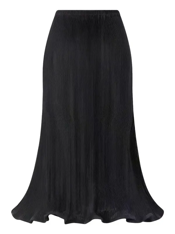 MELITTA BAUMEISTER Zigzag-hem Pleated Skirt - Black
