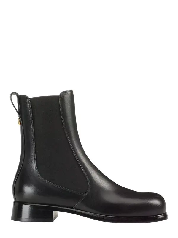 SERGIO ROSSI 25mm Avenue Chelsea Leather Boots - Black