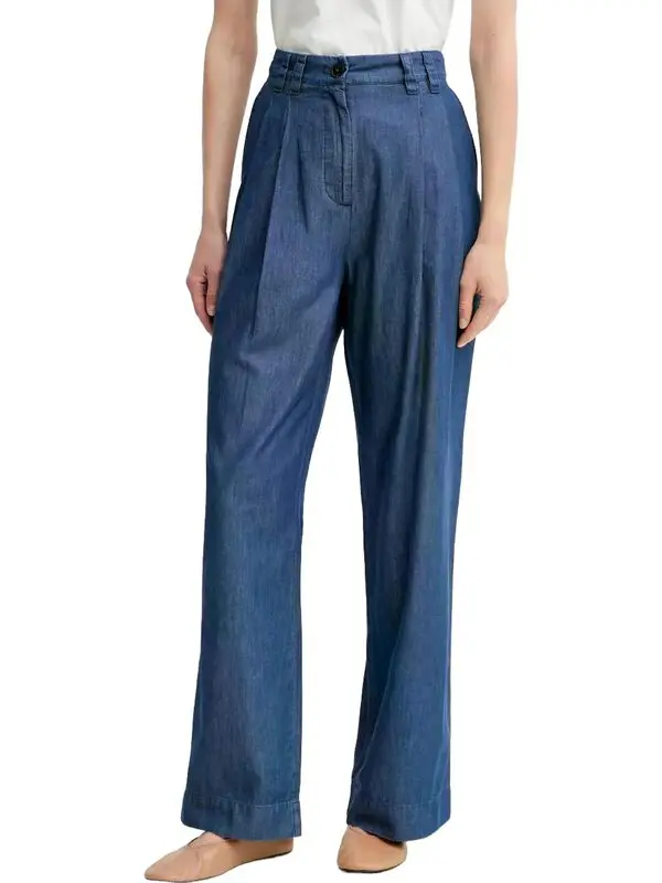 Marc O'polo Pleated Trousers - Blue