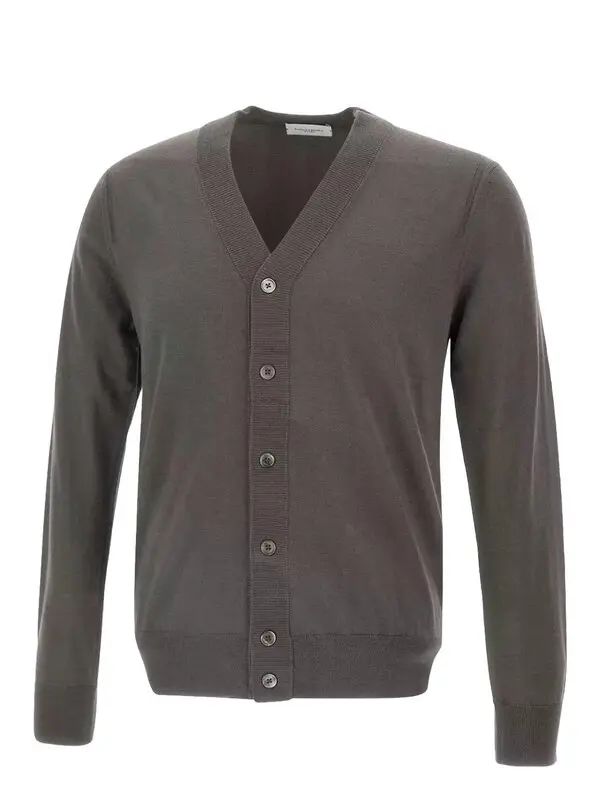 PAOLO PECORA V-neck Button-up Cardigan - Grey
