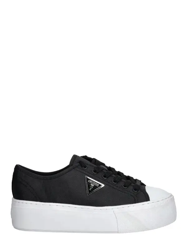 Guess Platform Logo Sneakers - Black