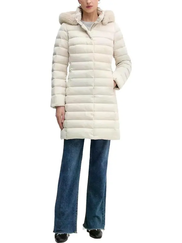 Geox Bettanie Hooded Coat - Neutrals