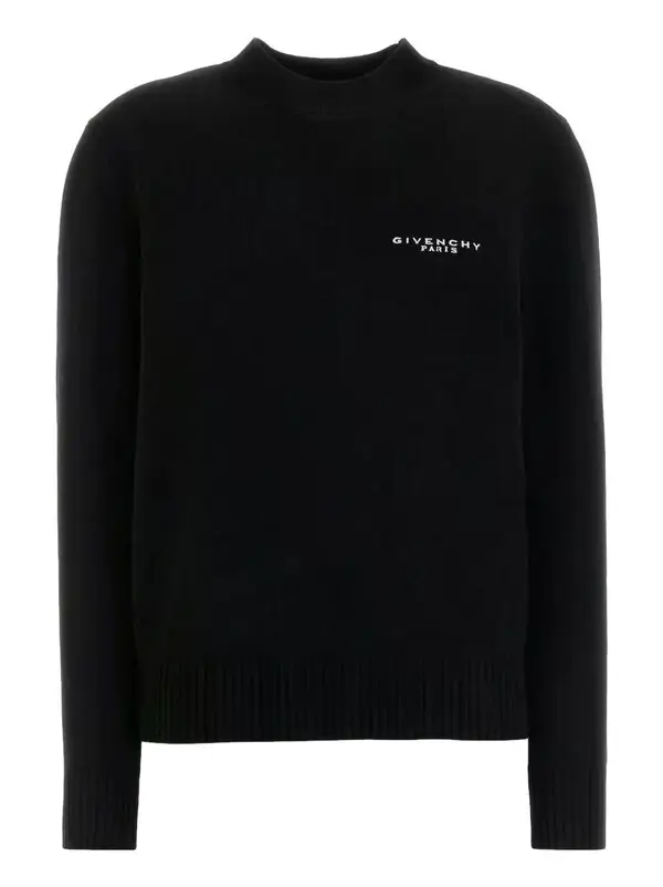 Givenchy Logo-embroidered Sweater - Black
