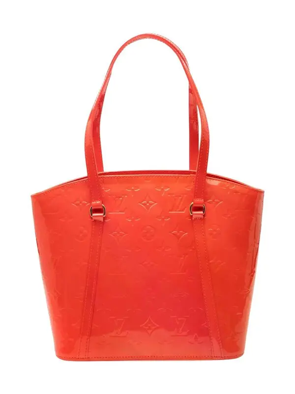 LOUIS VUITTON 2012 Monogram Vernis Avalon Mm Tote Bag - Red