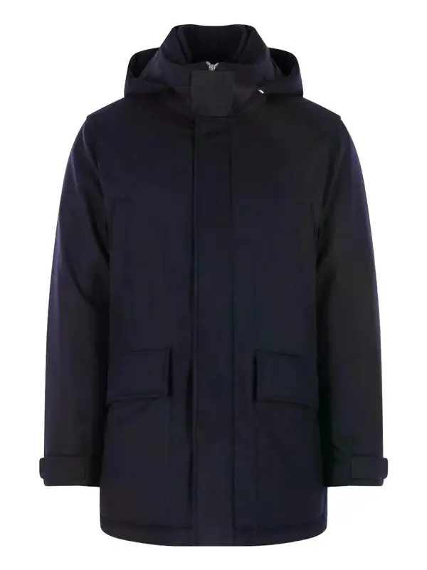 Zegna Single-breasted Coat - Blue