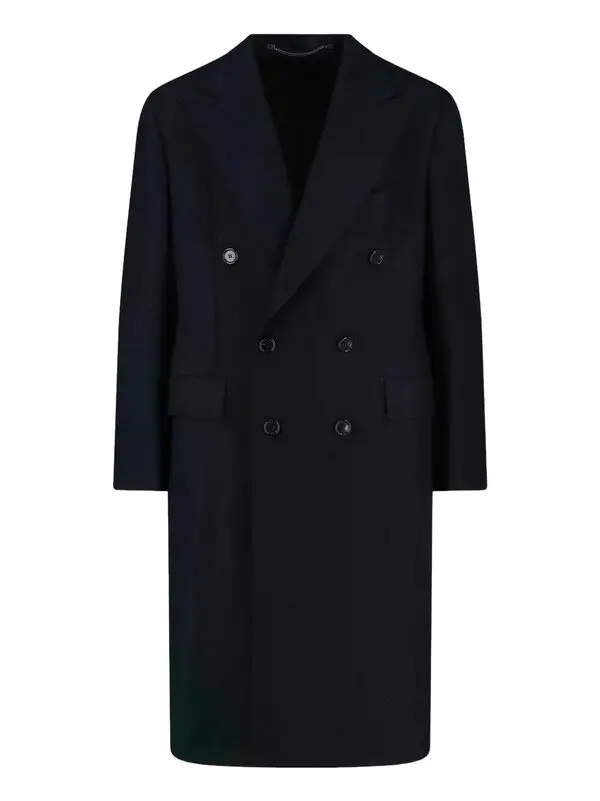Cesare Attolini Double-breasted Coat - Blue
