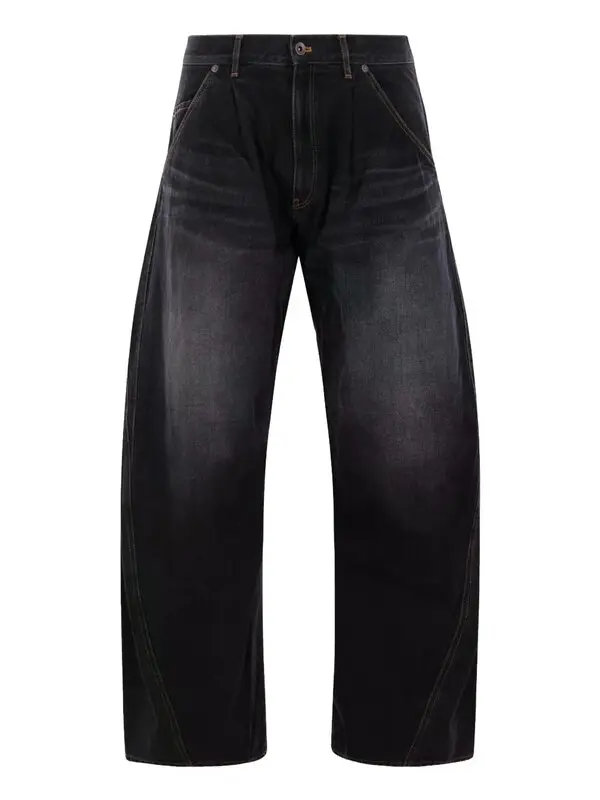 KHOKI Button-fastening Jeans - Black