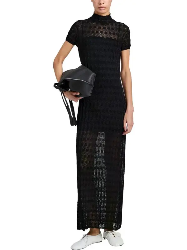 Proenza Schouler Zein Textured Midi Dress - Black
