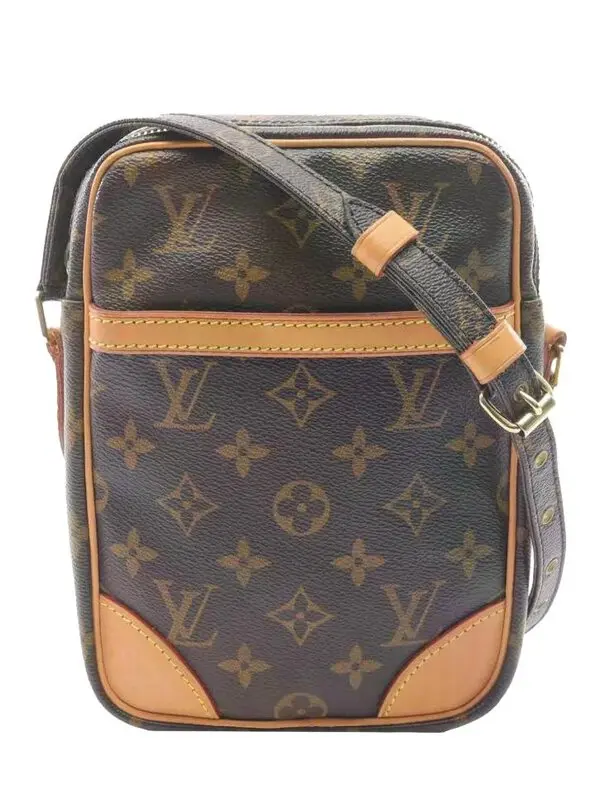 LOUIS VUITTON 2004 Monogram Danube Crossbody Bag - Brown