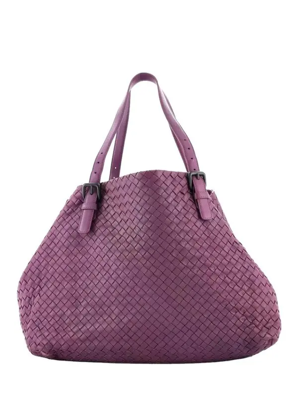 Bottega Veneta Intrecciato Nappa Large Tote Bag - Purple