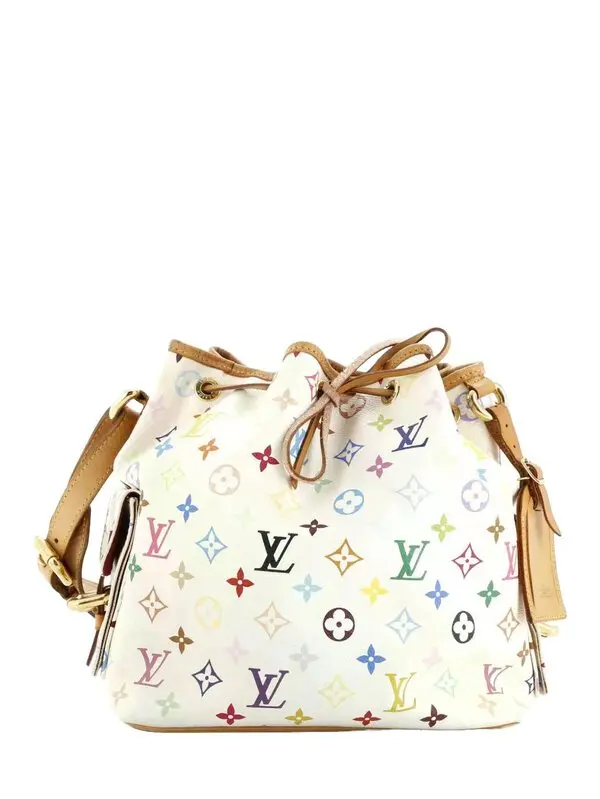LOUIS VUITTON Petit Noe Handbag Monogram Multicolor Bucket Bag - Multicolour