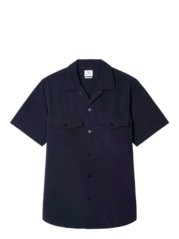 Paul Smith Textured Pocket Shirt - Blue