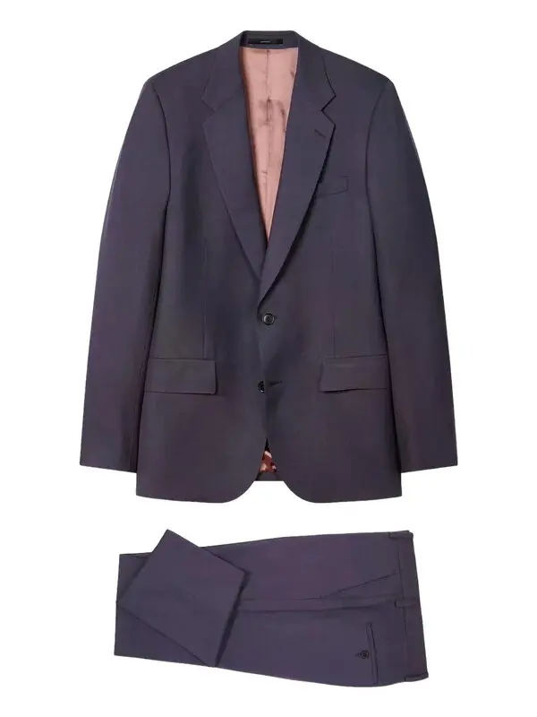 Paul Smith Wool Single-breasted Suit - Purple